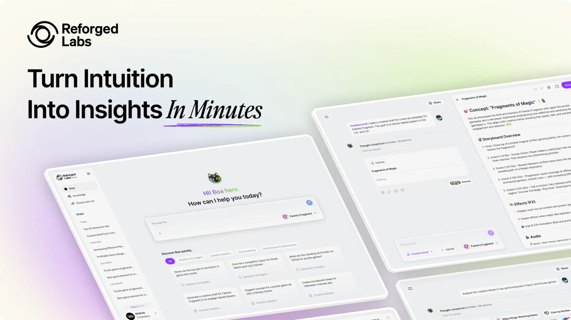 Reforged Labs Unveils Boa - The Creative Intelligence Tool for Mobile Game Marketers